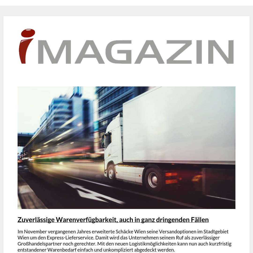 Express-Lieferservice des GH-Marktführers | i-Magazin